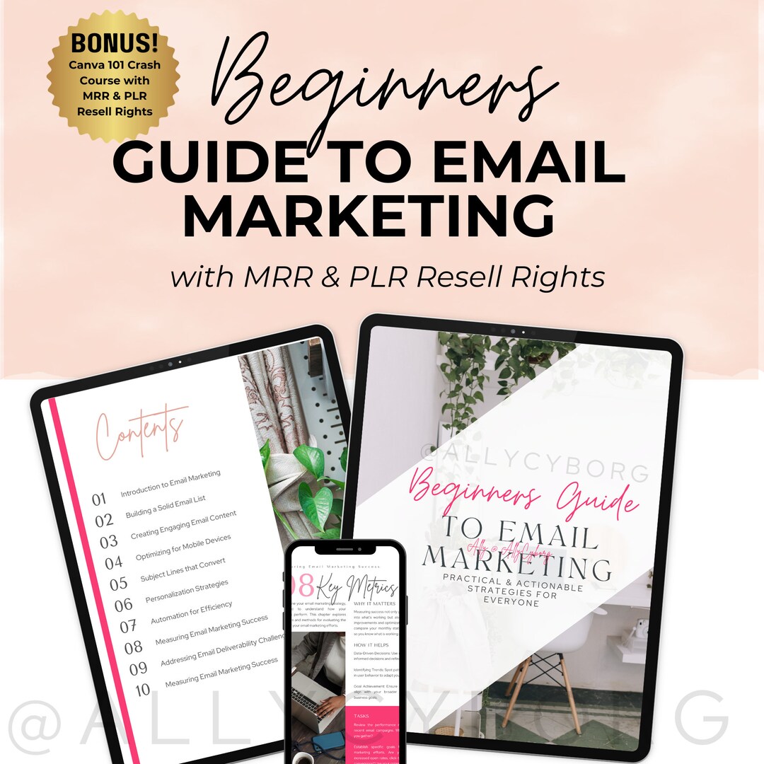 Beginners Guide to Email Marketing Guide W/ Master Resell Rights MRR ...
