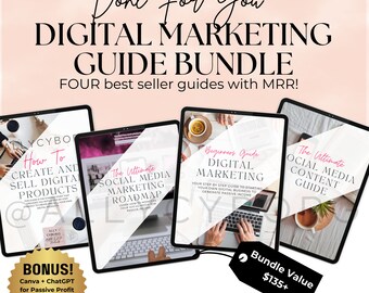 Done for You FACELESS Digital Marketing Guide Bundle With Master Resell Rights Private Label ...