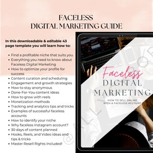 Faceless Digital Marketing Guide WHOLE Library W Master Resell Rights ...
