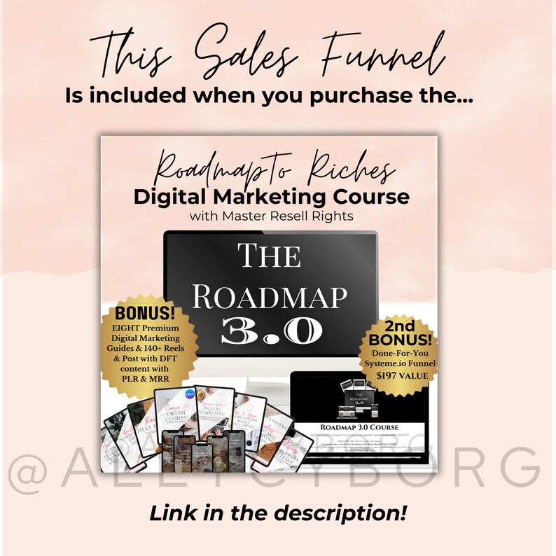 Roadmap to Riches 3.0 Funnel Template Master Resell Rights MRR ...