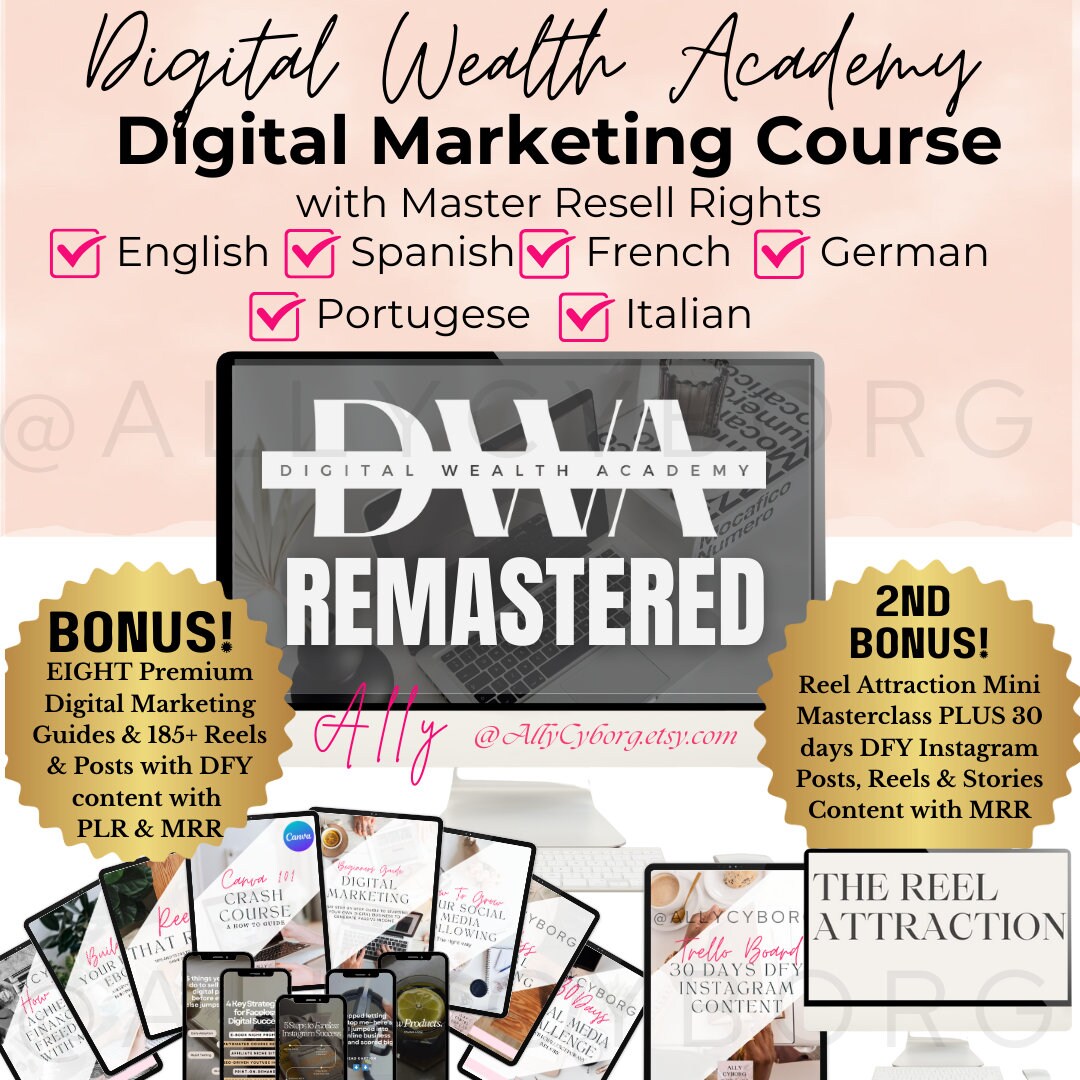 Digital Wealth Academy REMASTERED Digital Marketing Course Master ...