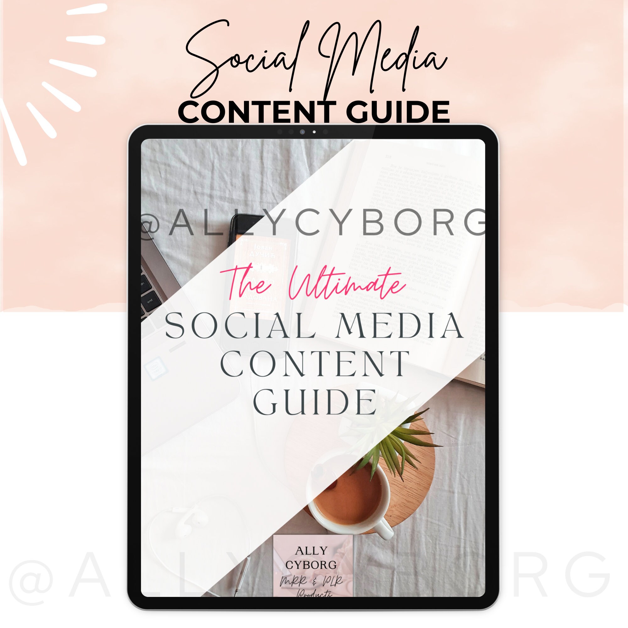 Social Media Content Guide With Master Resell Rights MRR & Private ...