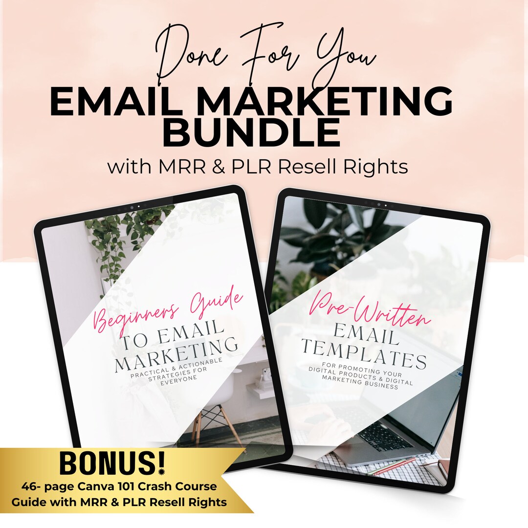 Email Marketing Bundle W Master Resell Rights MRR & Private Label ...