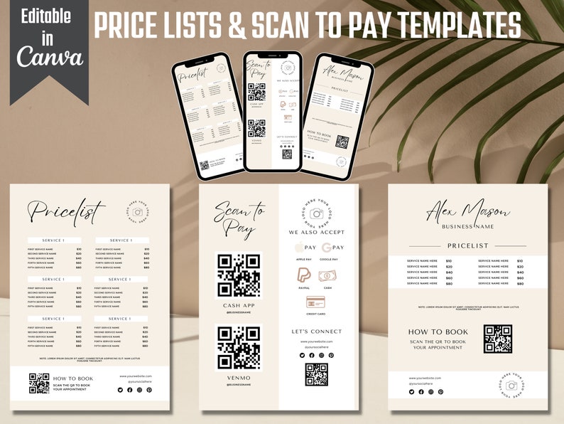Price List Template Editable Price List Template Canva - Etsy Price List Template Editable Price List Template Canva - Etsy