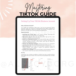 Done for You Tiktok Mastery Guide Digital Marketing Guide With Master Resell Rights MRR Done for ...