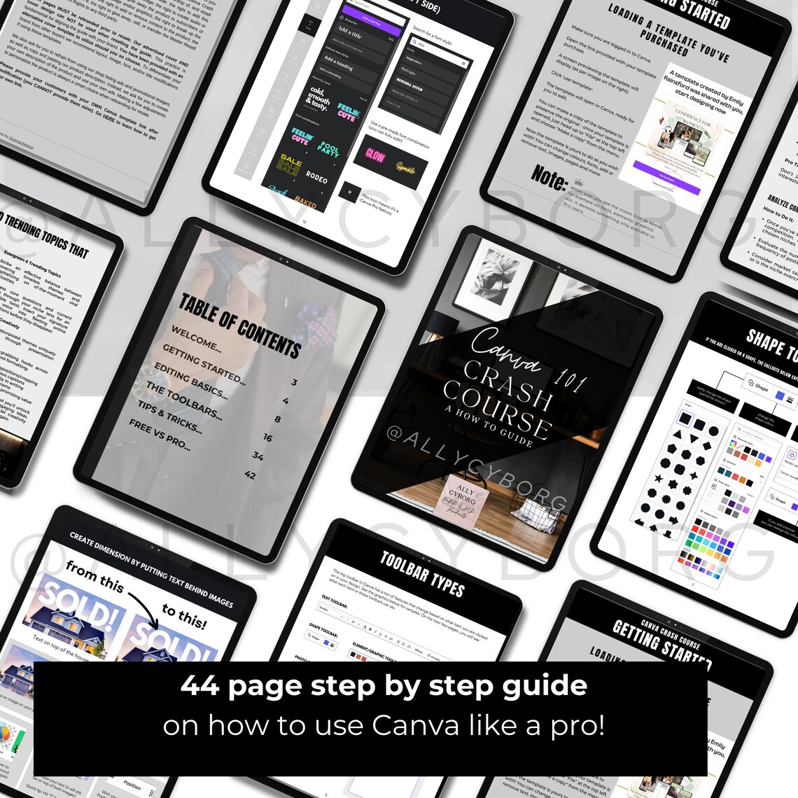 MEN'S Canva 101 How to Guide Canva Crash Course With Master Resell Rights MRR & Private Label ...