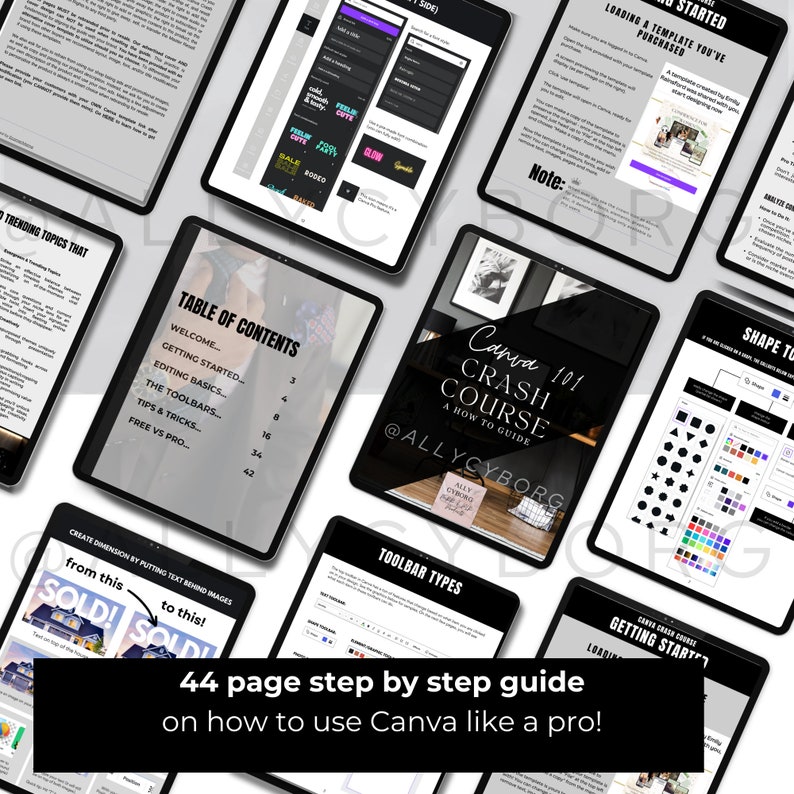 MEN'S Canva 101 How to Guide Canva Crash Course With Master Resell Rights MRR & Private Label ...