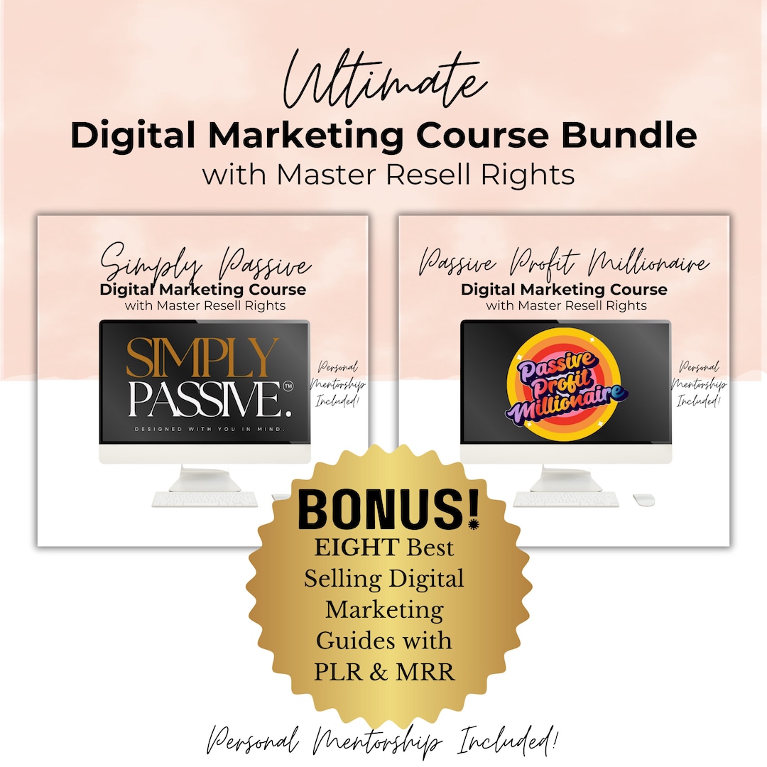 Digital Marketing Course BUNDLE Simply Passive &passive Profit ...
