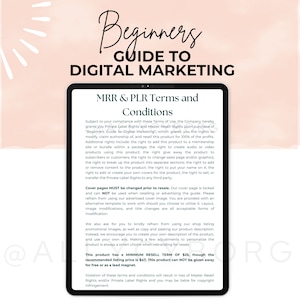 Done for You Digital Marketing Guide With Master Resell Rights MRR Done ...