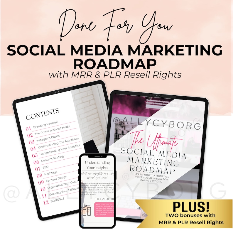 Ultimate Social Media Marketing Roadmap With Master Resell Rights MRR ...