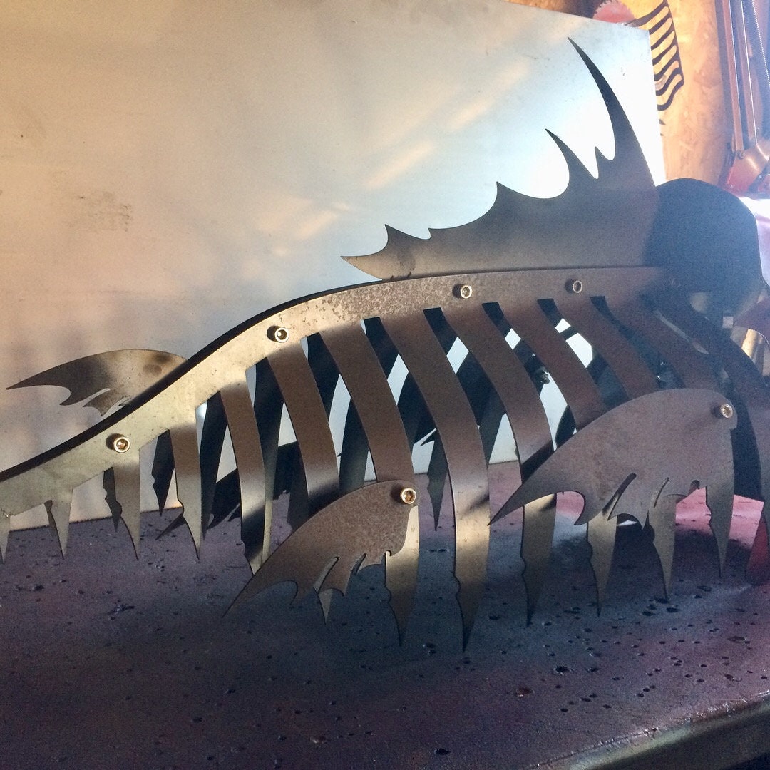 DXF File Angler Fish Skeleton - Etsy