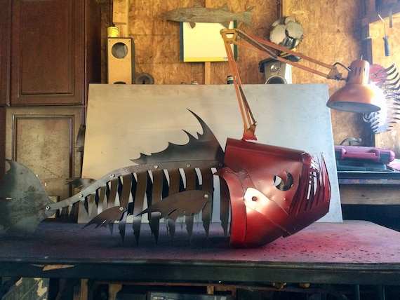 DXF File Angler Fish Skeleton - Etsy