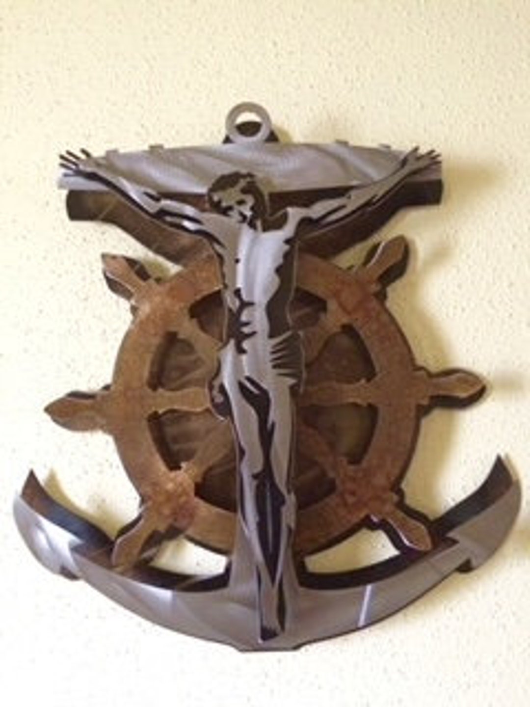 DXF File for Plasma Cut Steel Mariners Cross. CNC File, Wall Decor ...