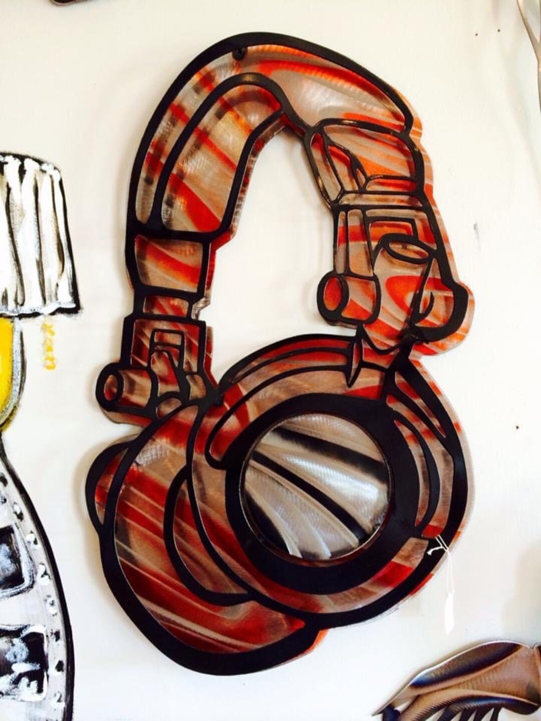 DXF File Headphones Metal Art - Etsy
