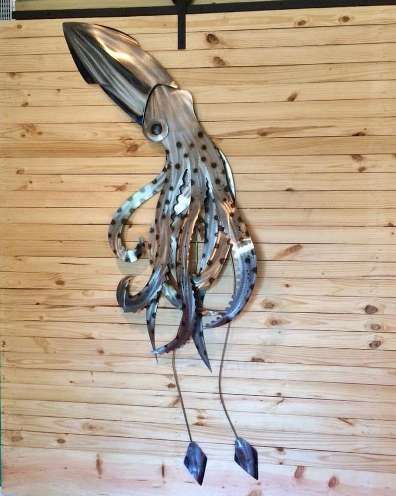 DXF File Squid Metal Art - Etsy