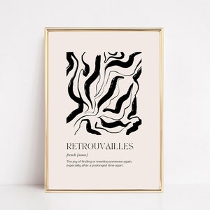 Retrouvailles, French Digital Art Print, Instant Download - Etsy