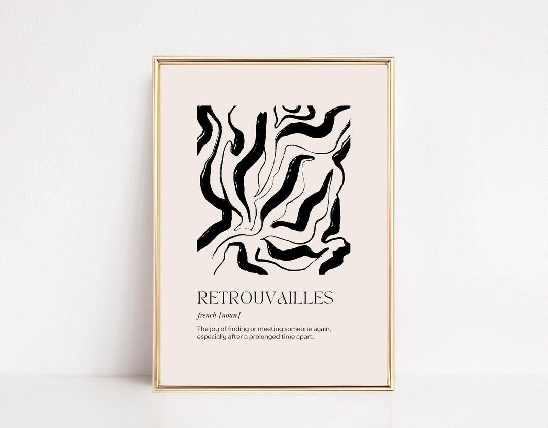 Retrouvailles, French Digital Art Print, Instant Download - Etsy