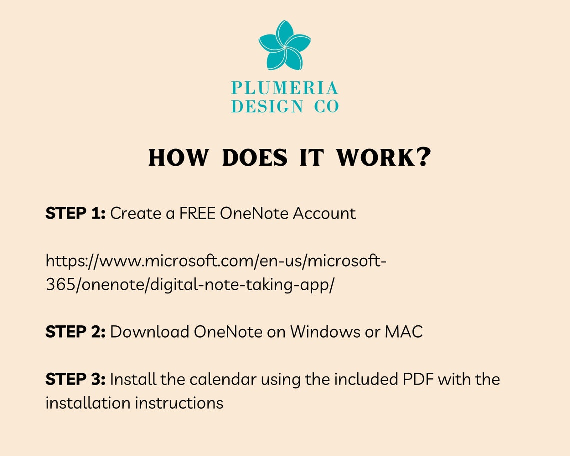 Onenote Planner, Monday Start, 2023 Onenote Digital Planner Template ...