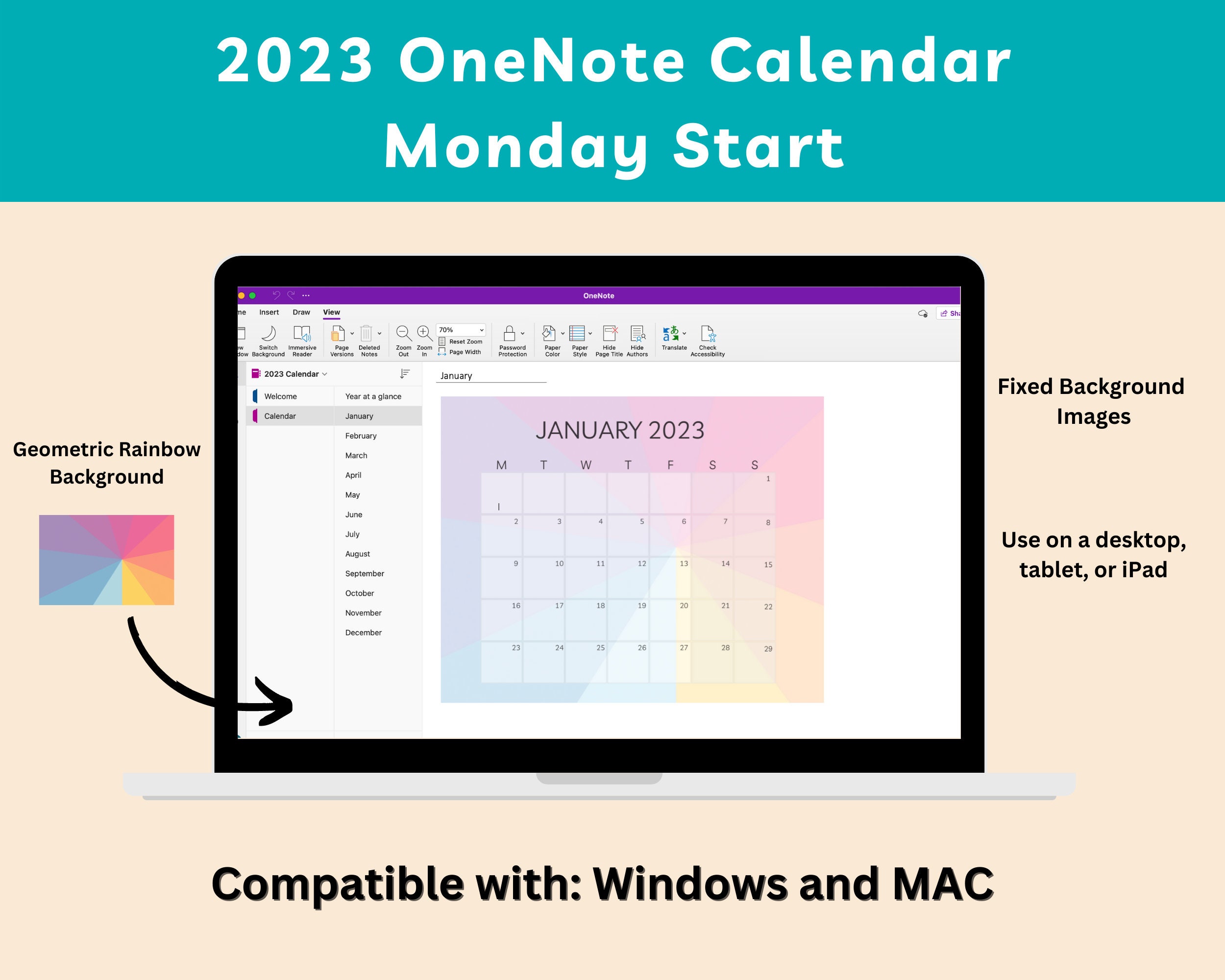 Onenote Calendar Template 2023