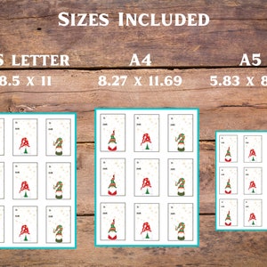 Christmas Gift Tags, Christmas Gnome, Printable, 3" X 2" - Etsy