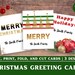 Christmas Card Printable | Editable Card | 4"x6" - Etsy