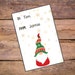 Christmas Gift Tags, Christmas Gnome, Printable, 3" X 2" - Etsy