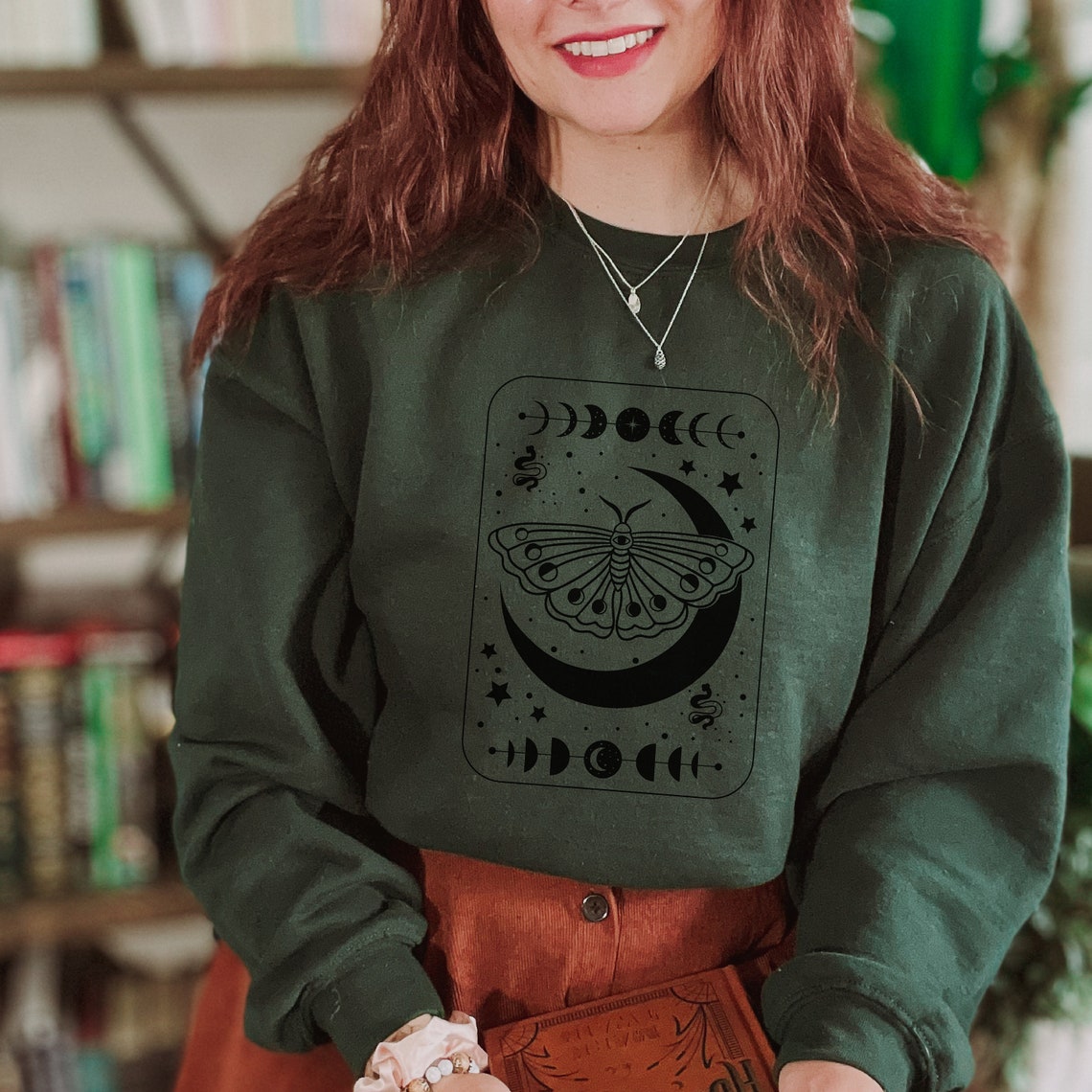 Moon Moth PNG, Tarot PNG, Dark Academia, Cottagecore PNG, Design for ...