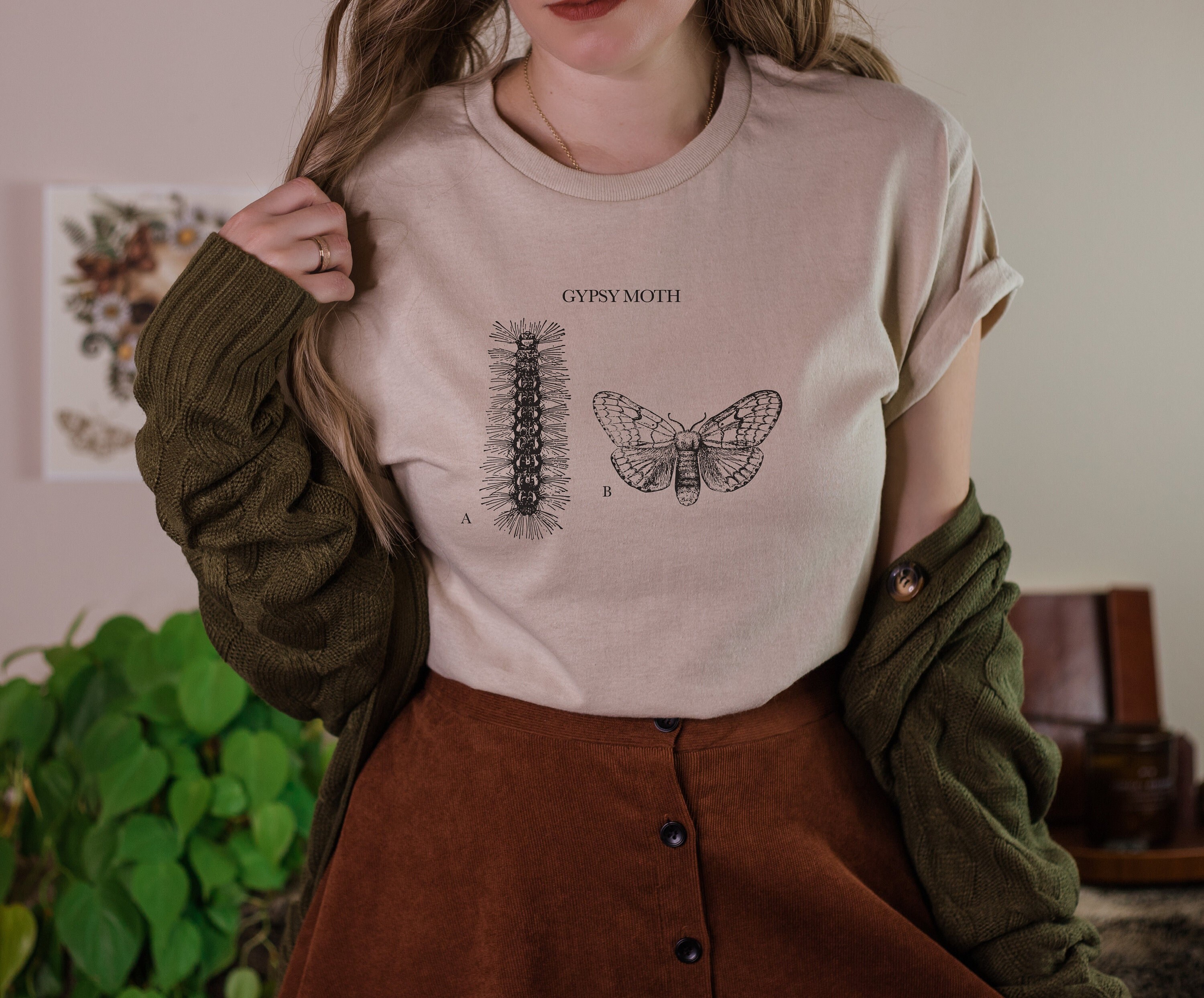 Dark Academia Gypsy Moth Cottagecore PNG Design for - Etsy