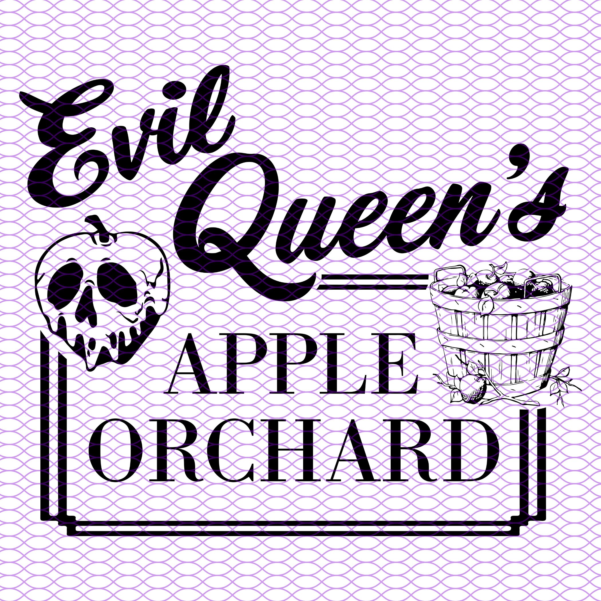 Evil Queen Apple Orchard Villain PNG Halloween Design for - Etsy