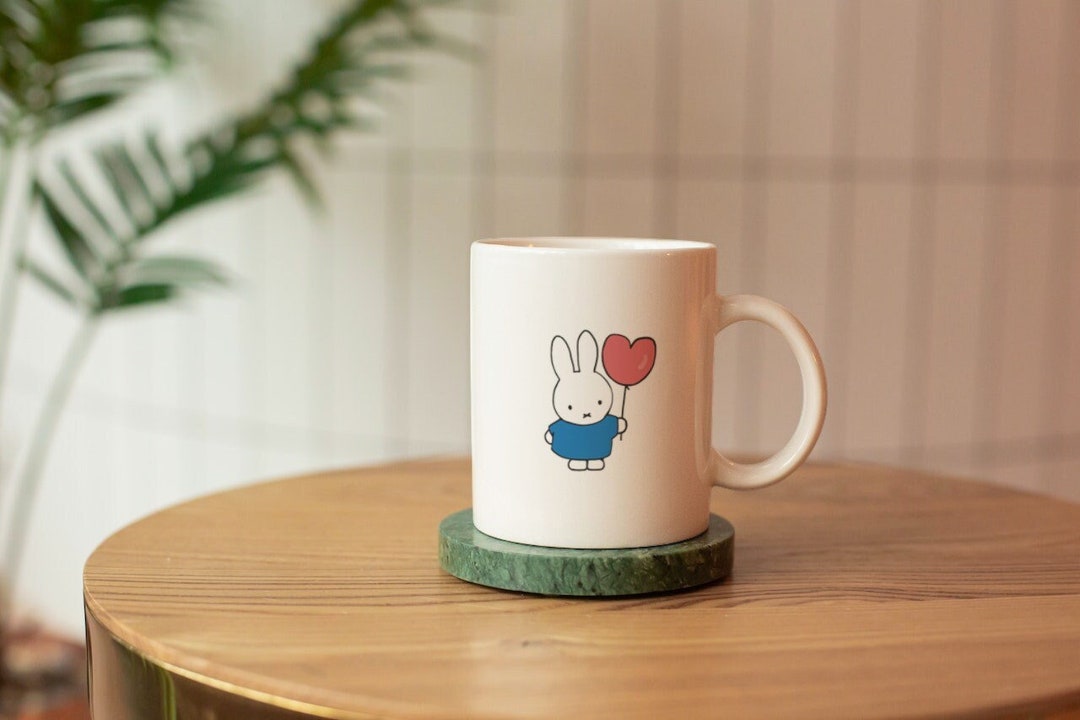 Miffy Mug Miffy Heart Balloon Cute Coffee Mugs Miffy Cup 11 Oz Ceramic ...