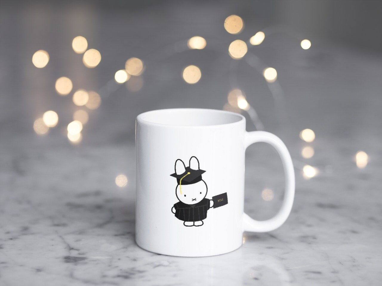 Miffy Mug Miffy Graduation Cute Coffee Mugs Miffy Cup 11 Oz Ceramic Mug ...