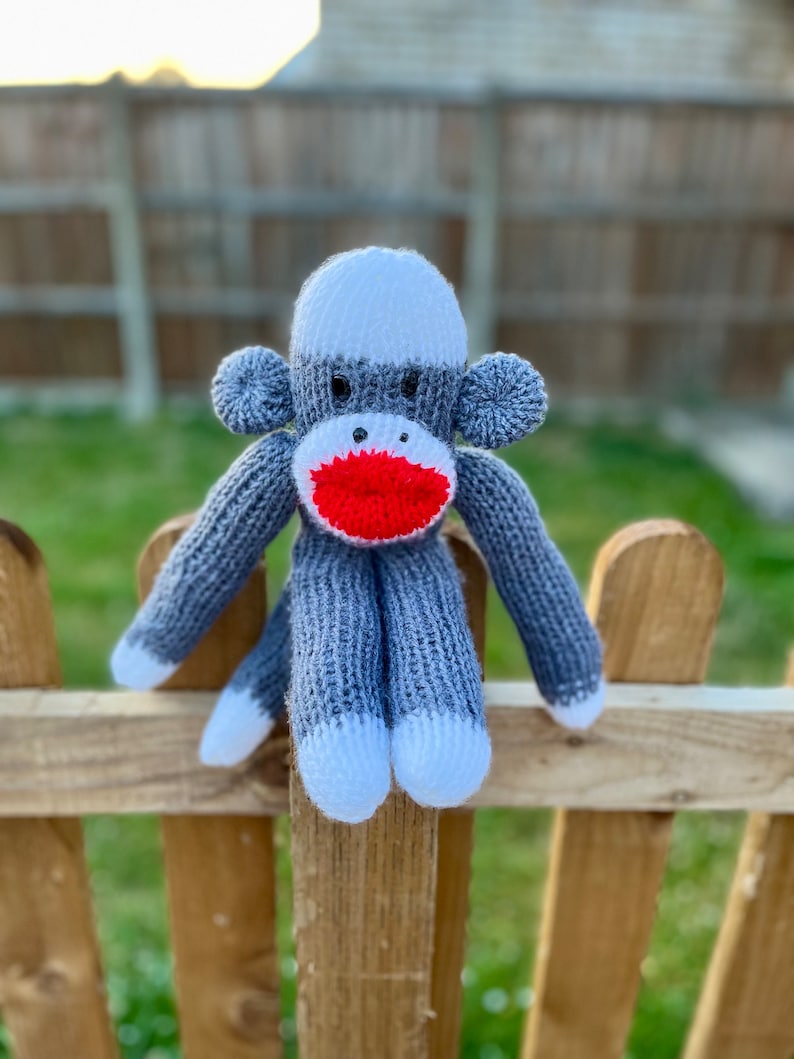 Sock Monkey Pattern Addi 22 & Sentro 22 Circular Knitting - Etsy