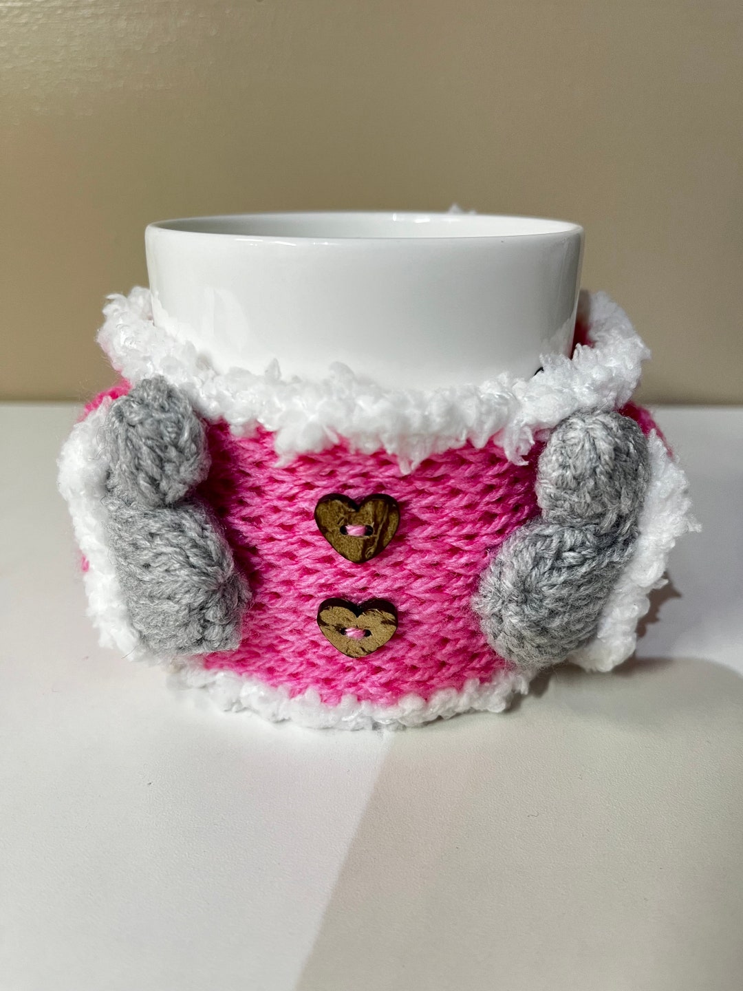 Valentine Cup Cozy Pattern Addi 22/ Sentro 22 Circular Knitting ...