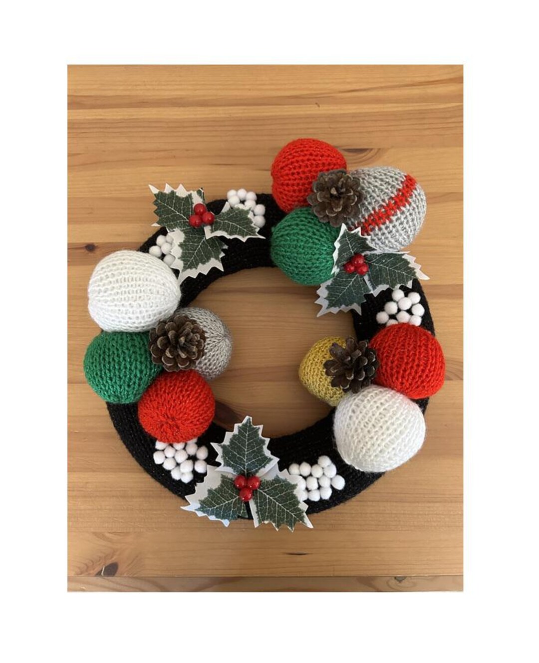 Christmas Bauble Table Wreath Pattern Addi 22/sentro 22 Circular ...