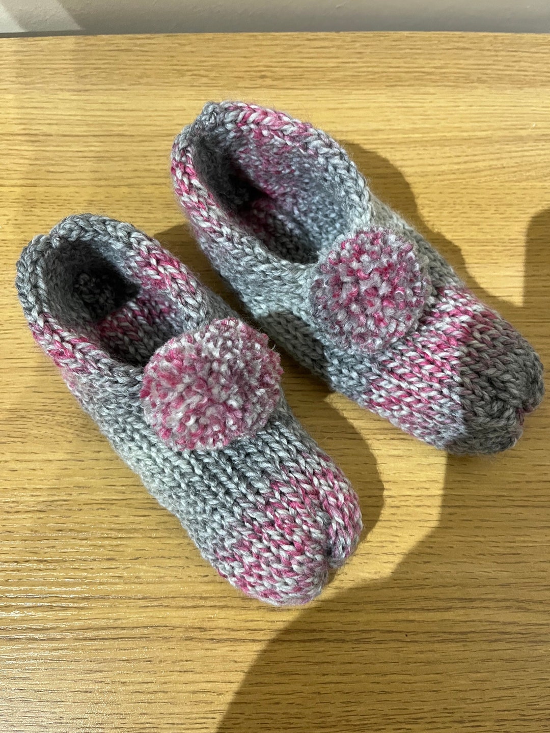 Slippers Pattern Addi 46 / Sentro 48 Circular Knitting Machines - Etsy