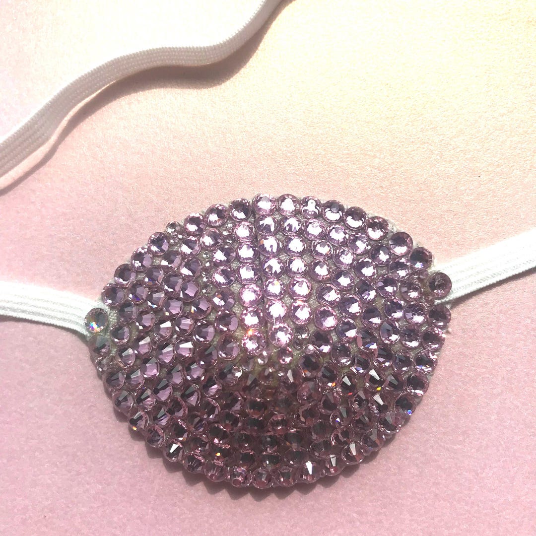 Sparkle Eye Patch Small Light Pink - Etsy