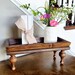 Footed Wood Riser, Wooden Tray, Bathroom Riser, Pedestal Tray ...