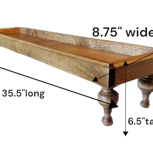 Wood Riser With Feet Modern Farmhouse Decor Rustic Home Decor Table ...