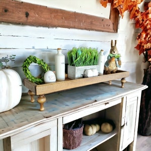 Wood Riser With Feet Modern Farmhouse Decor Rustic Home Decor - Etsy