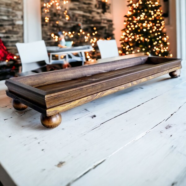 Rustic Wood Tray - Etsy