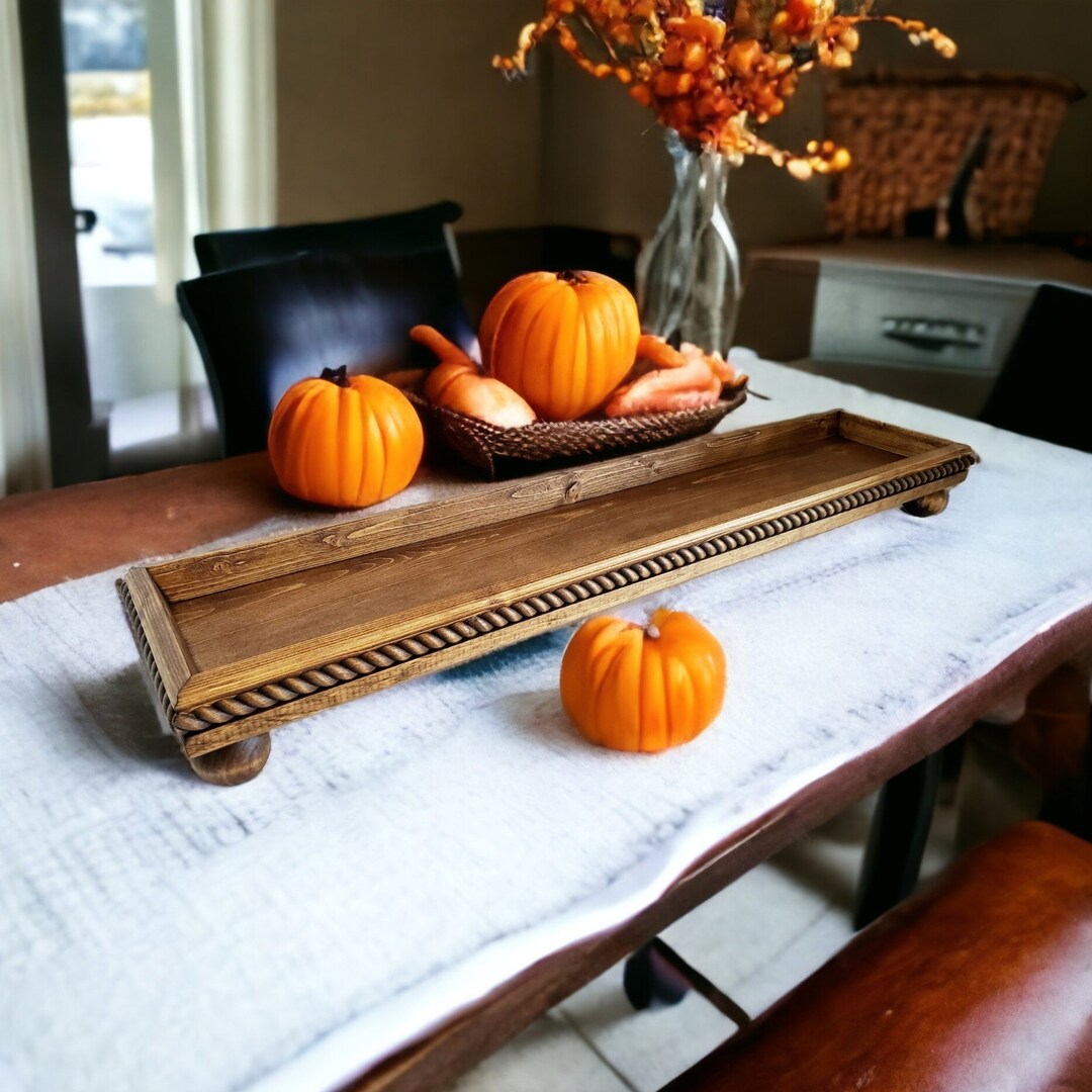 Wooden Centerpiece Tray French Country Tray Mantle Tray Rustic - Etsy