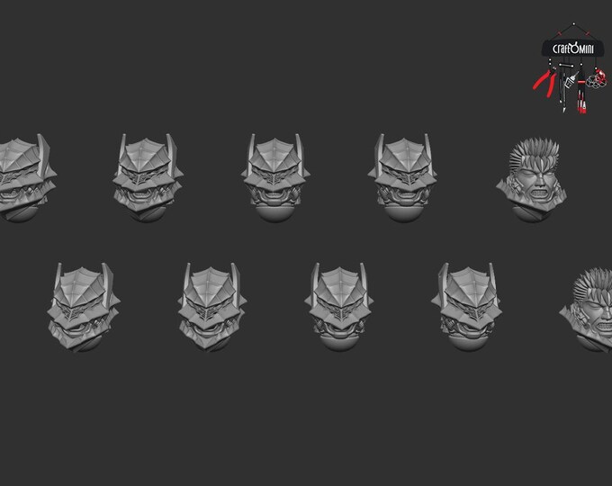 Space Trooper Heads - Elite Type 5 Conversion Bits (x10) - Etsy