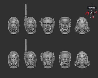 Space Trooper Heads Female E Conversion Bits X 10 - Etsy