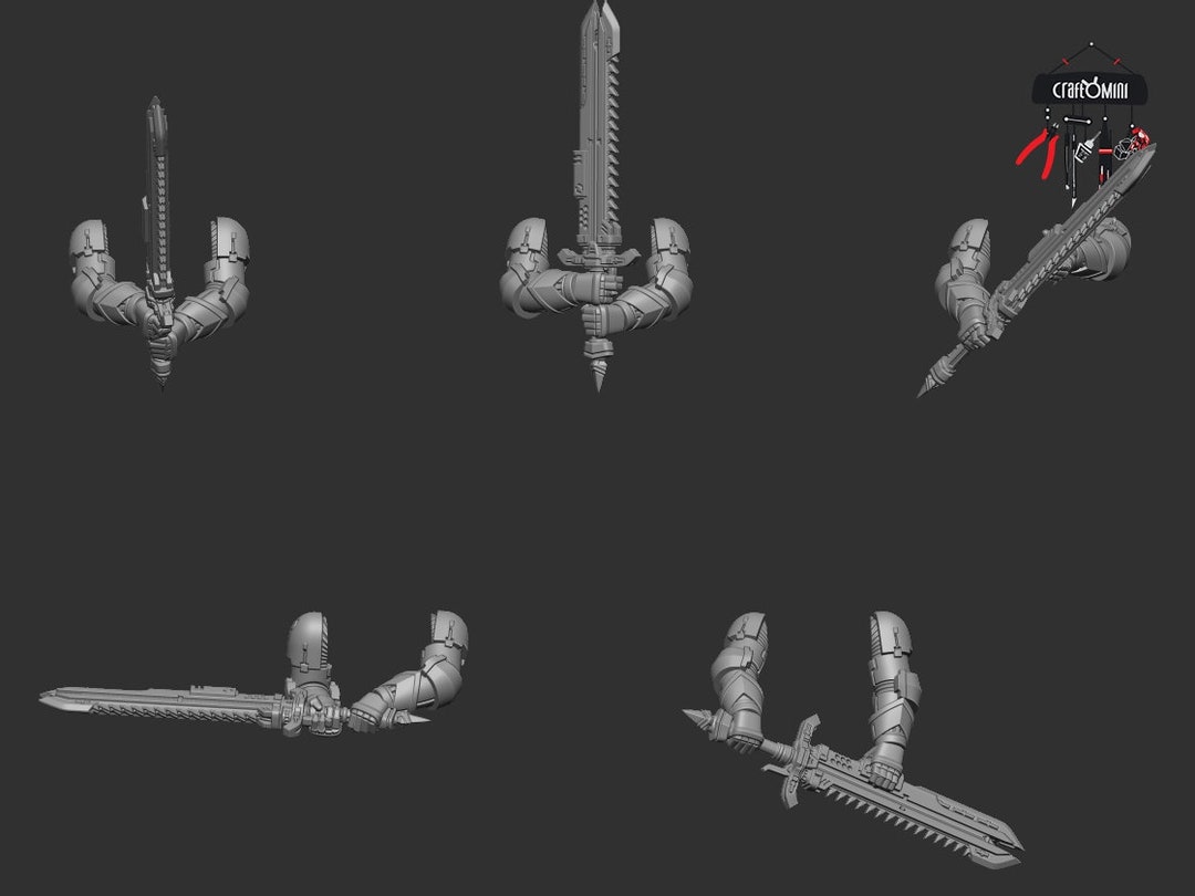 Knight Marine's Chainsword Type 2 (x5) - Etsy