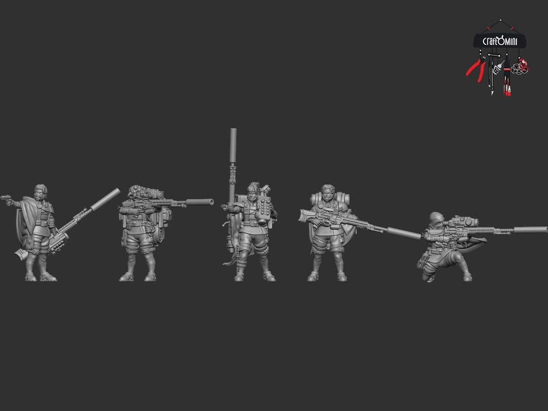 Space Trooper- Female Halfling Sniper X5 - Etsy