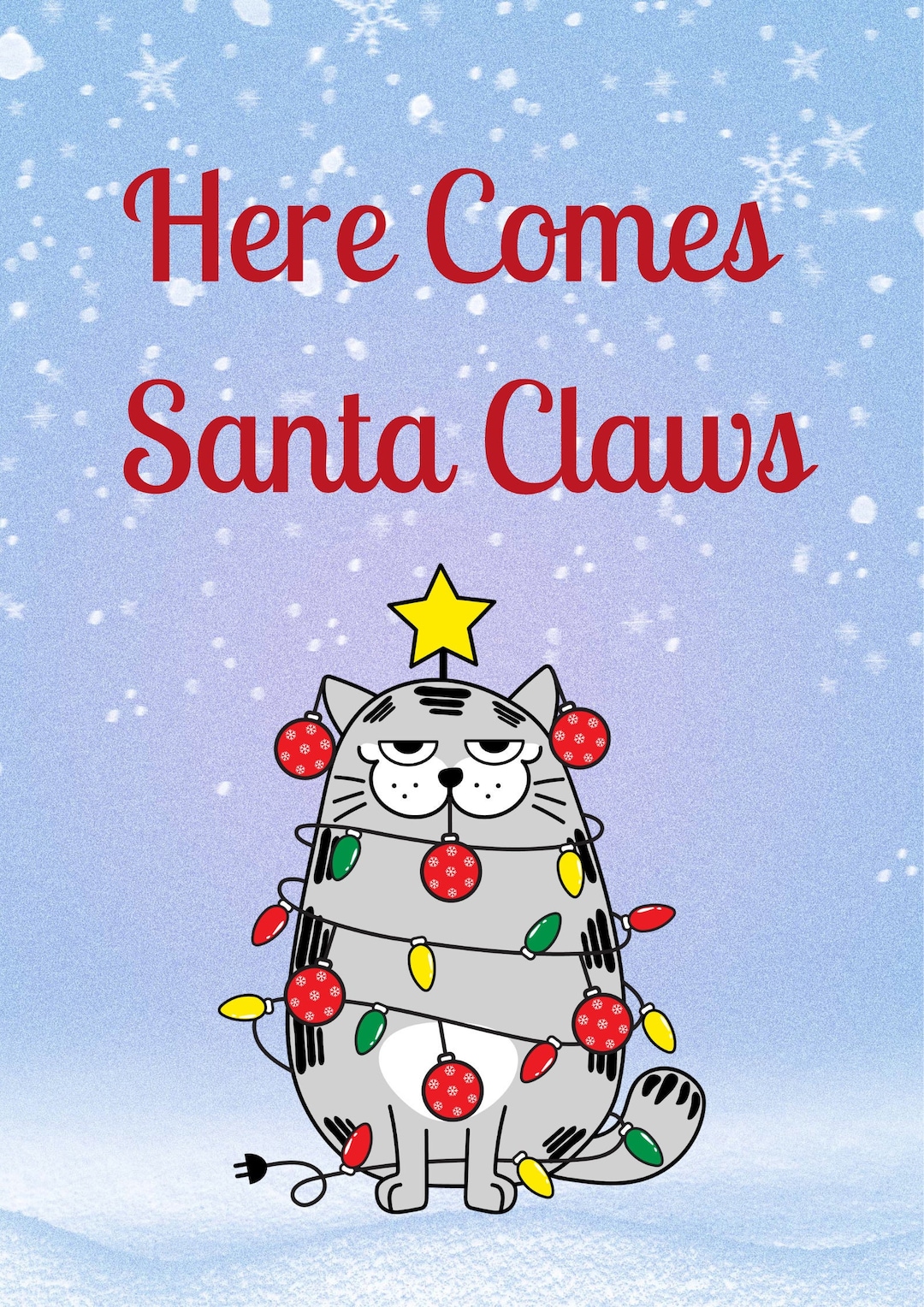 Funny Christmas Poster or Christmas Card - Etsy