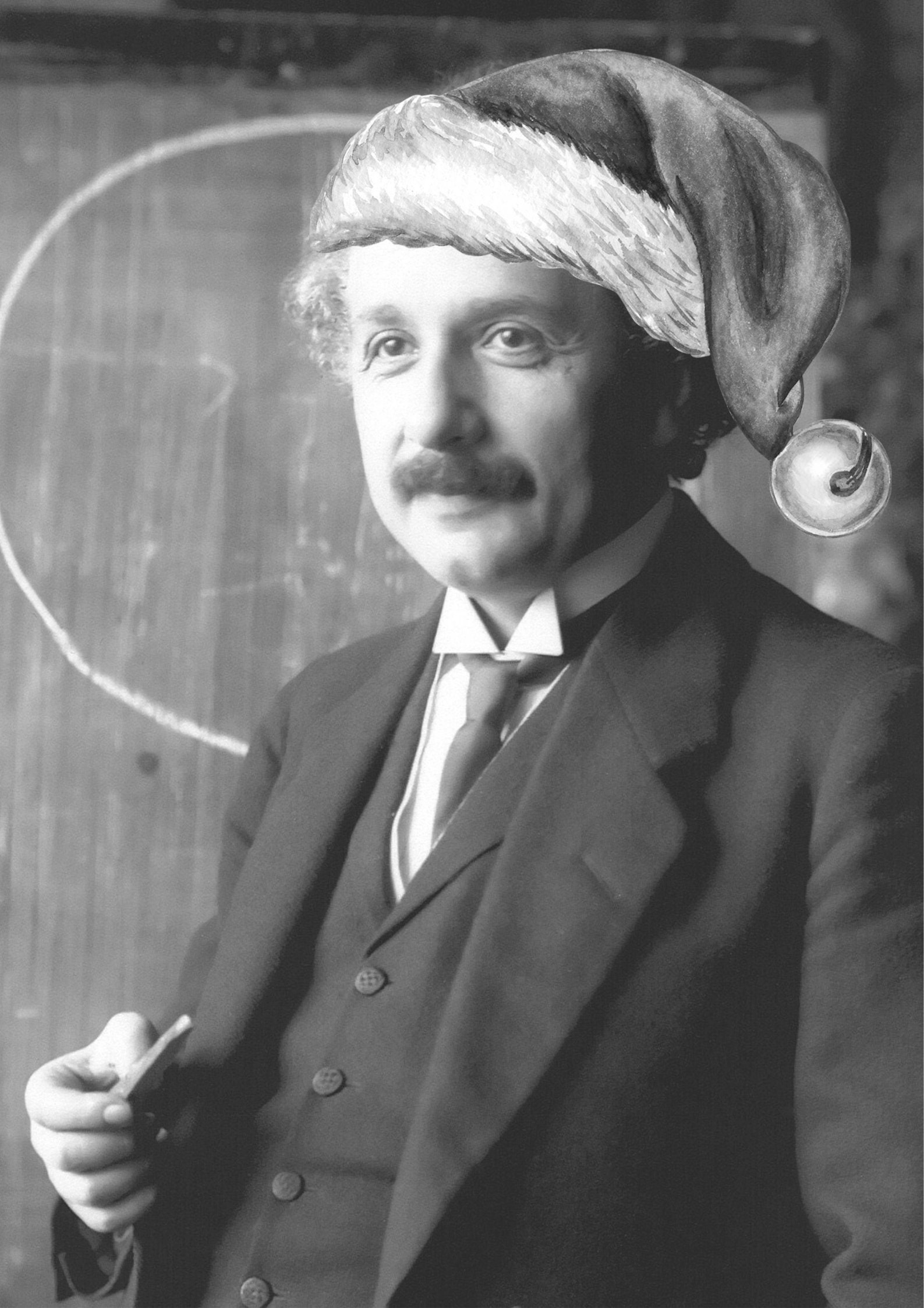 Albert Einstein Christmas Poster - Etsy