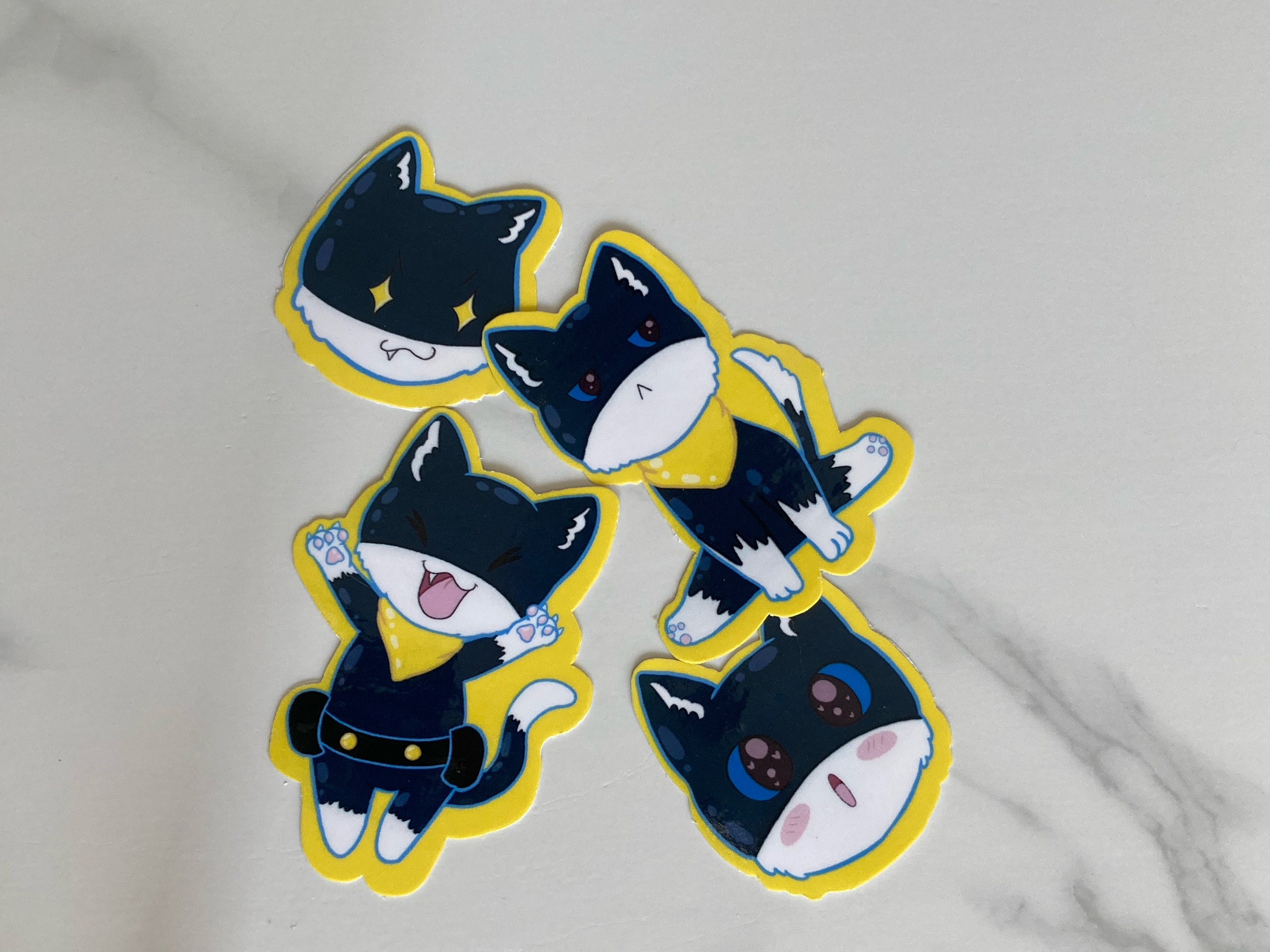 Persona 5 Morgana Sticker Pack 4 Stickers Cat Stickers - Etsy