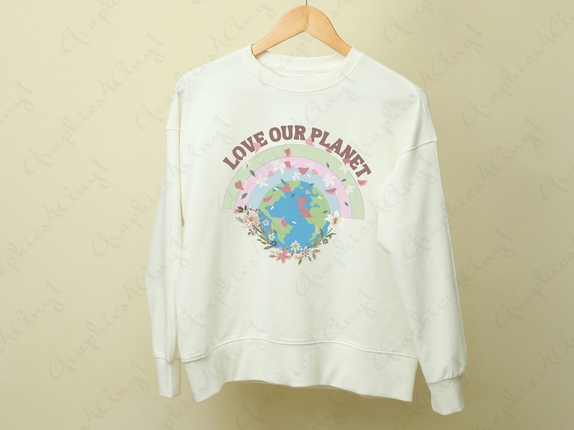 Love Our Planet Earth Day Svg/png/jpg, Graphic Tshirt/canvas Tote/wall ...