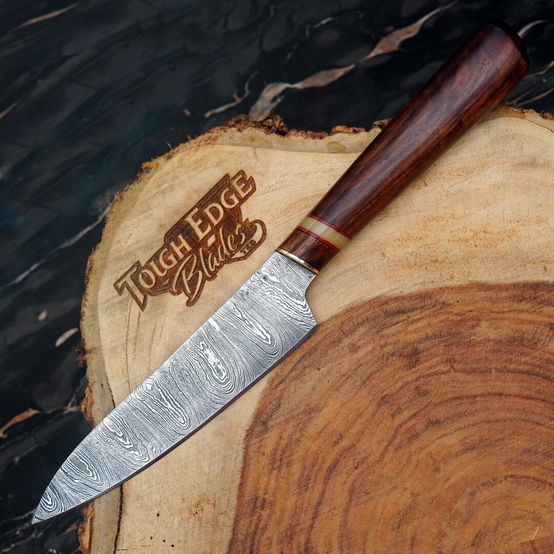 Hand Forged Damascus Chef Knife: Pakka Wood Handle, Japanese Style ...